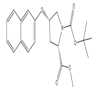 (2S,4S)-1-tert-Butyl 2-methyl 4-(naphthalen-2-yloxy)pyrrolidine-1,2-dicarboxylate|cas317357-41-8 ...